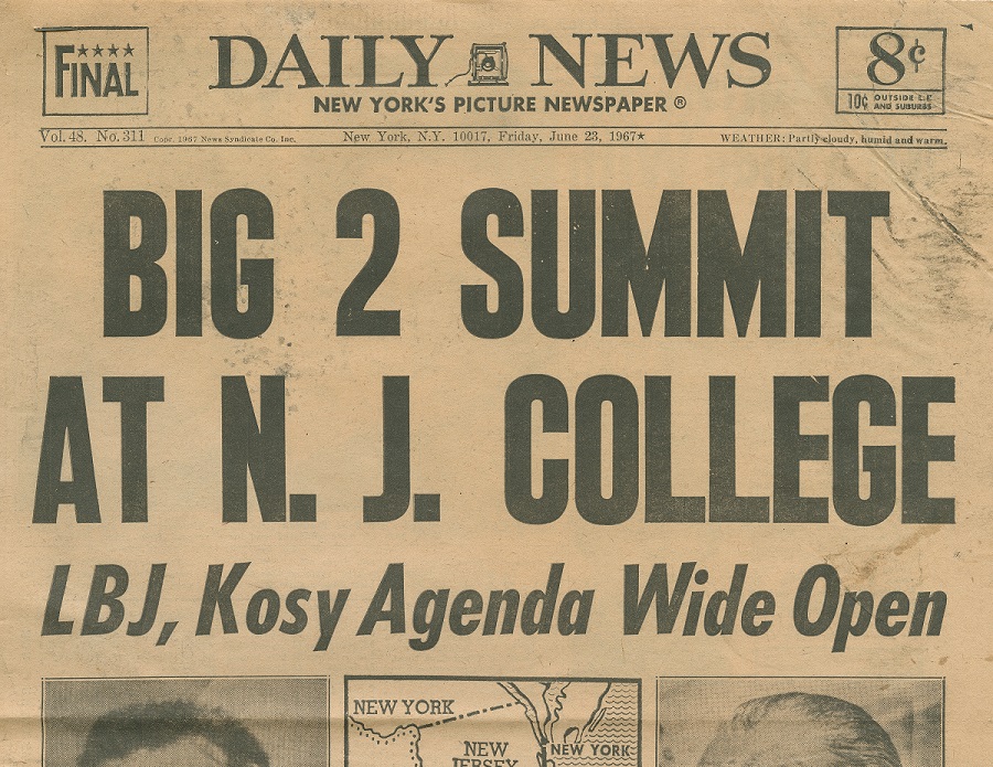 Class at a Historic Site: The Glassboro Summit of 1967 – Blue Book Diaries